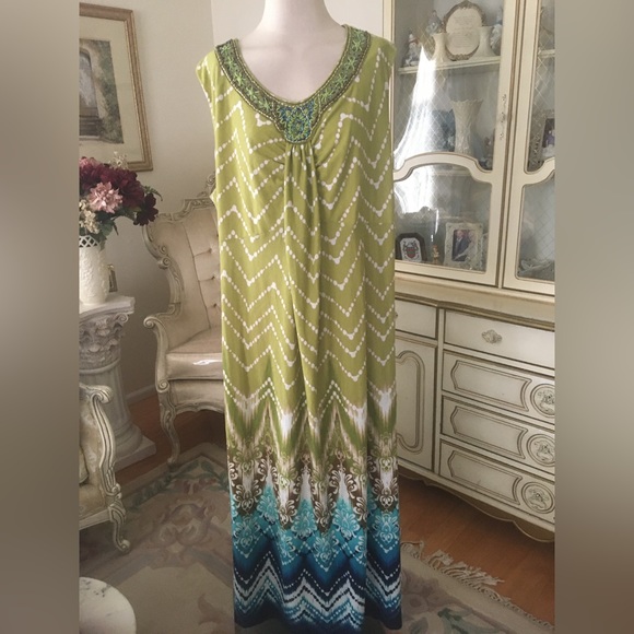 Just My Size | Dresses | Just My Size Print Maxi Dress Size 4x | Poshmark
